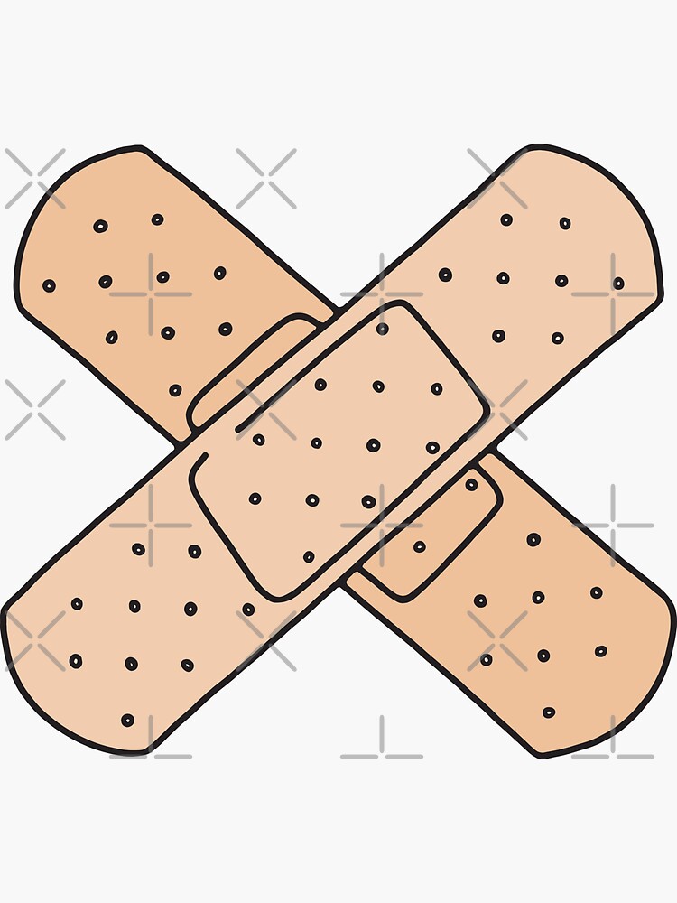 "Band Aid" Sticker for Sale by murialbezanson | Redbubble