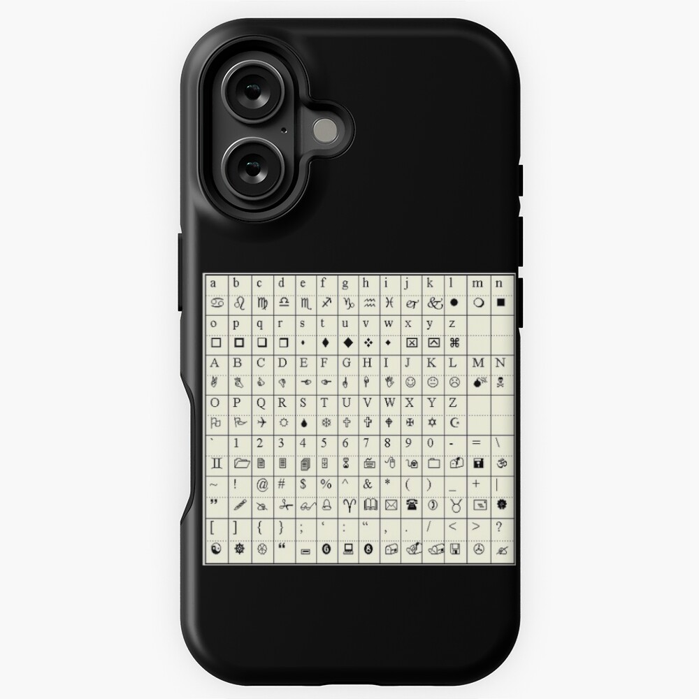 "Wingdings Alphabet" Poster for Sale by Schka | Redbubble