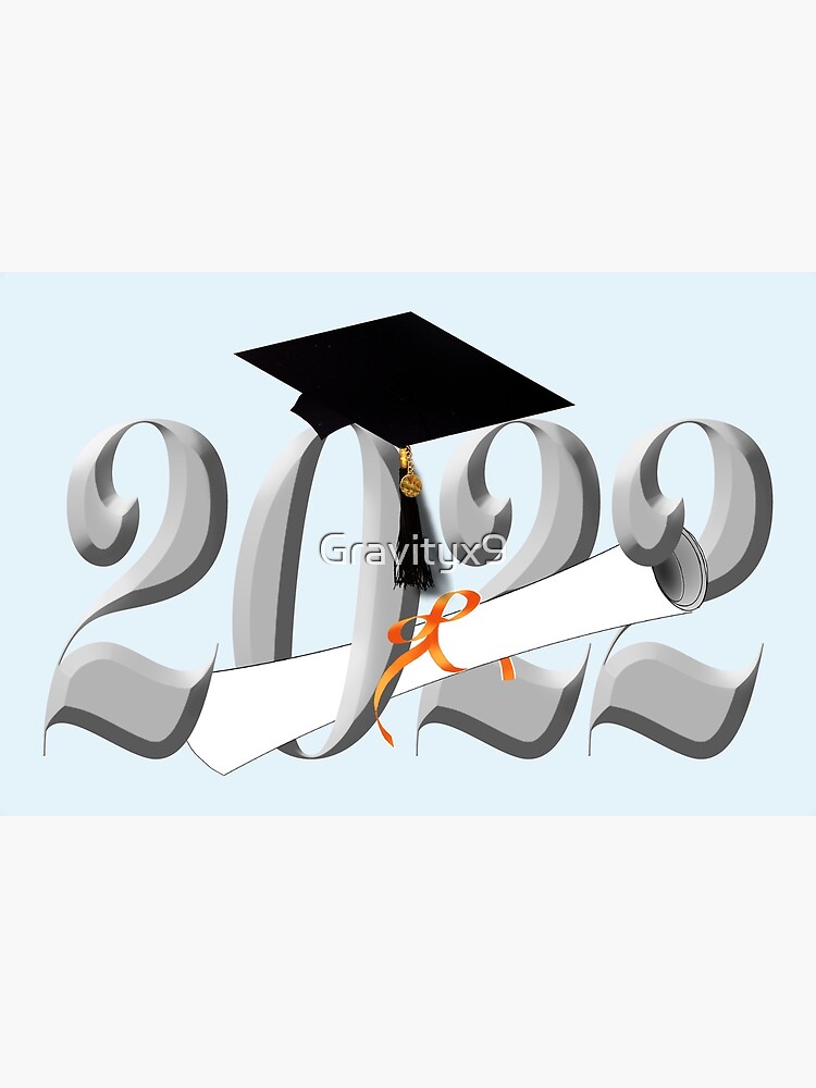 "Silver Class of 2022 with Grad Cap Diploma " Canvas Print for Sale by ...