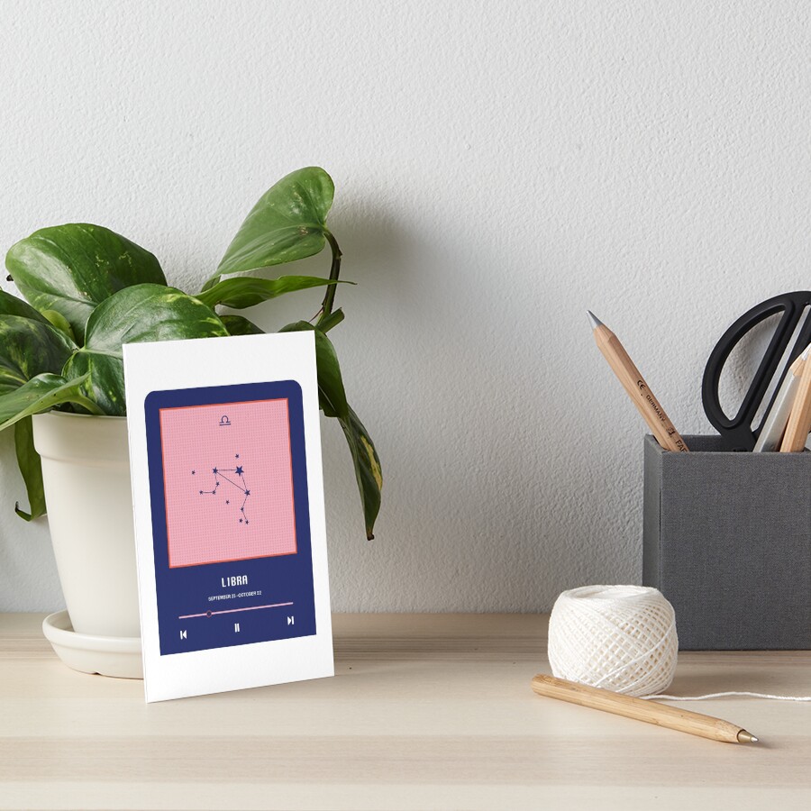 "Libra Astrology Sign" Art Board Print for Sale by StickyMess | Redbubble