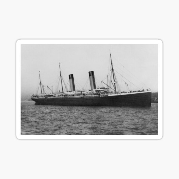 "RMS Oceanic On The River Mersey - 1899" Sticker by warishellstore ...