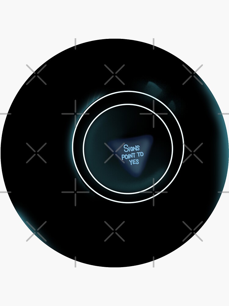 "Magic 8 Ball " Sticker for Sale by Maeveykinzz | Redbubble
