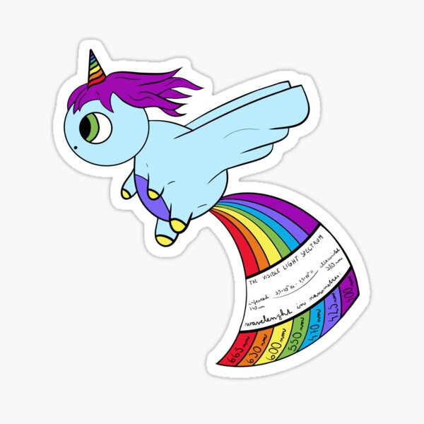"The visible light spectrum " Sticker for Sale by FuchsVeronika | Redbubble