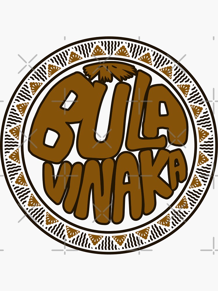 Pegatina «BULA VINAKA - Tipografía de dibujos animados» de HueyFiji ...