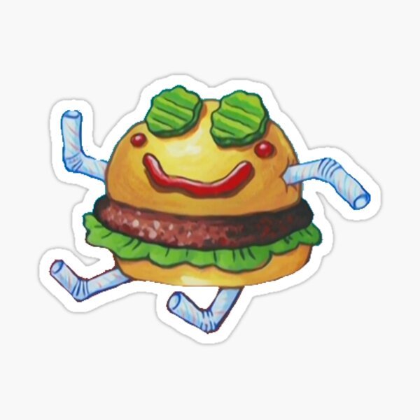 "Spongebob Krabby Patty Pal" Sticker for Sale by serasriracha | Redbubble