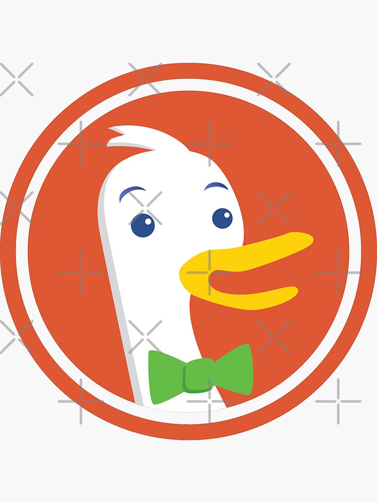 "Duck Duck Go" Sticker by leo-jess | Redbubble