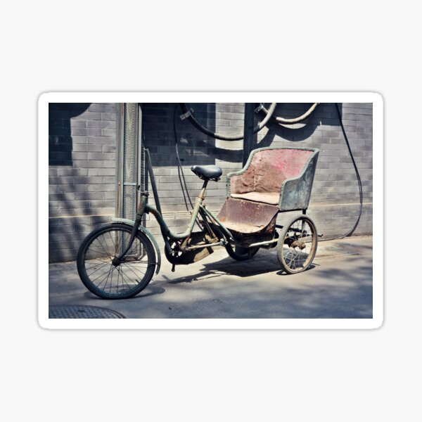"Vintage Rickshaw" Sticker for Sale by AlexaZari | Redbubble