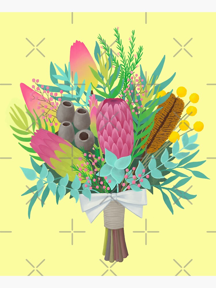 "Australian Native Bunch" Sticker for Sale by Lonelychiwawa | Redbubble