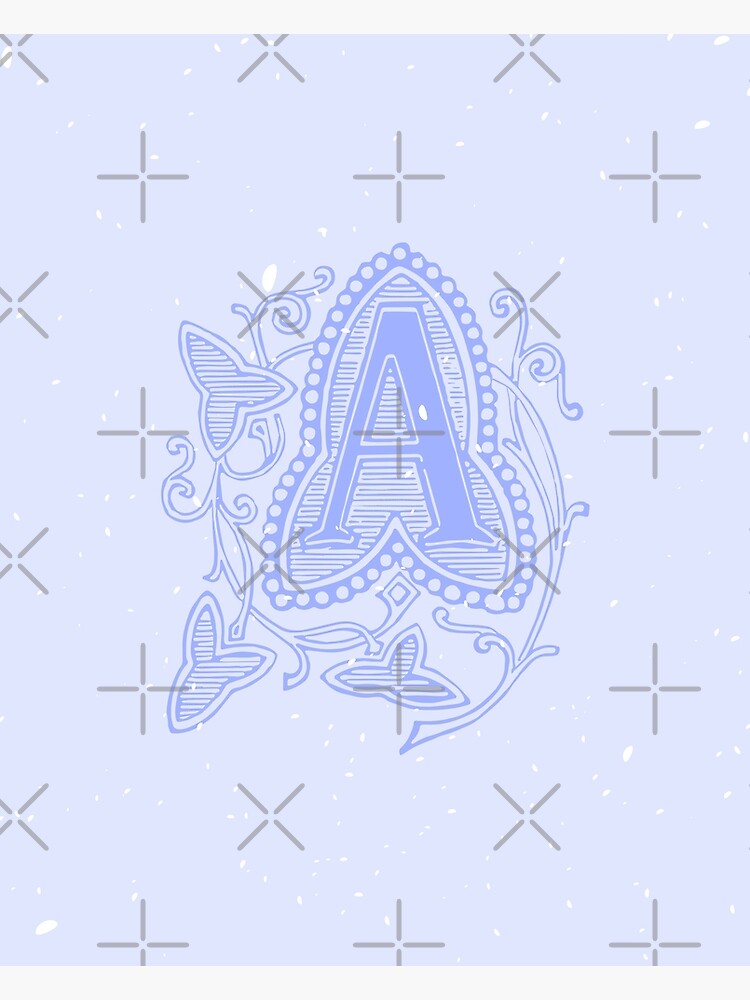 "Vintage Letter A – Old English Initial Letter A" Poster by myspace98 ...
