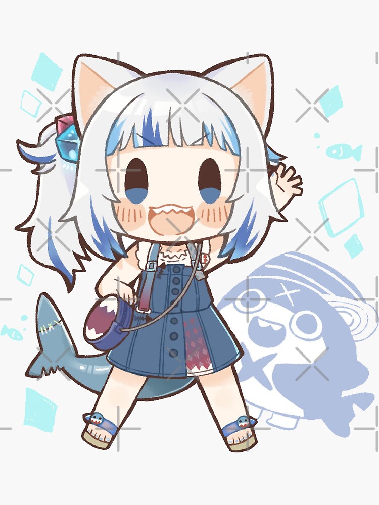"Gawr Gura - Hololive VTuber" Sticker for Sale by Svendaa | Redbubble