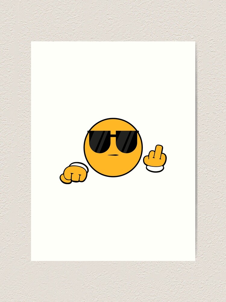 "Middle Finger Emoji Emoticon Smiley Face Middle Finger Symbol Flipping ...