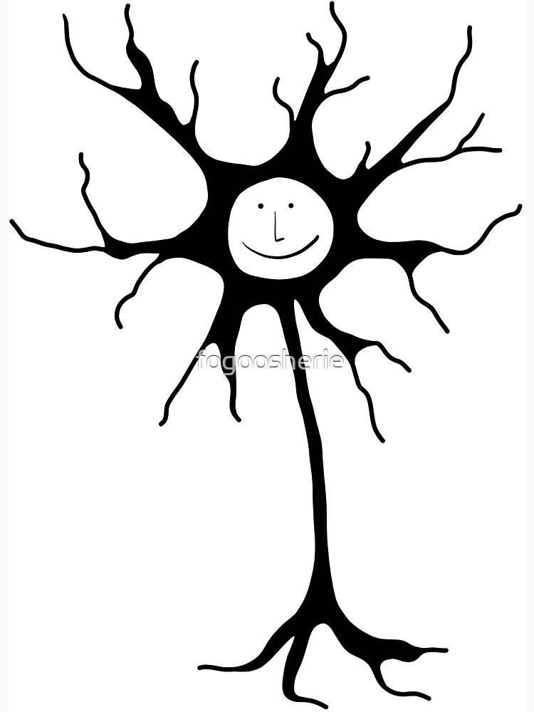 "Happy Neuron" Poster for Sale by fogoosherie | Redbubble