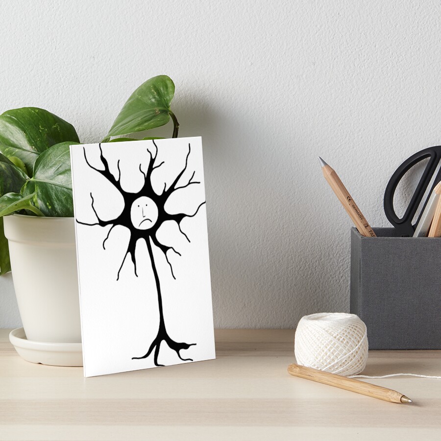 "Sad Neuron" Art Board Print by fogoosherie | Redbubble