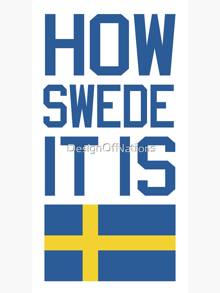 "How Swede It Is" Sticker by toga1125 | Redbubble