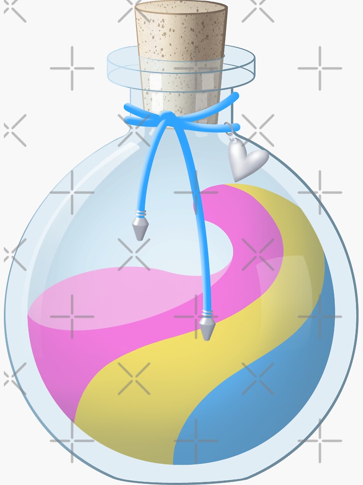 "Pan flag potion " Sticker for Sale by breanna9898 | Redbubble