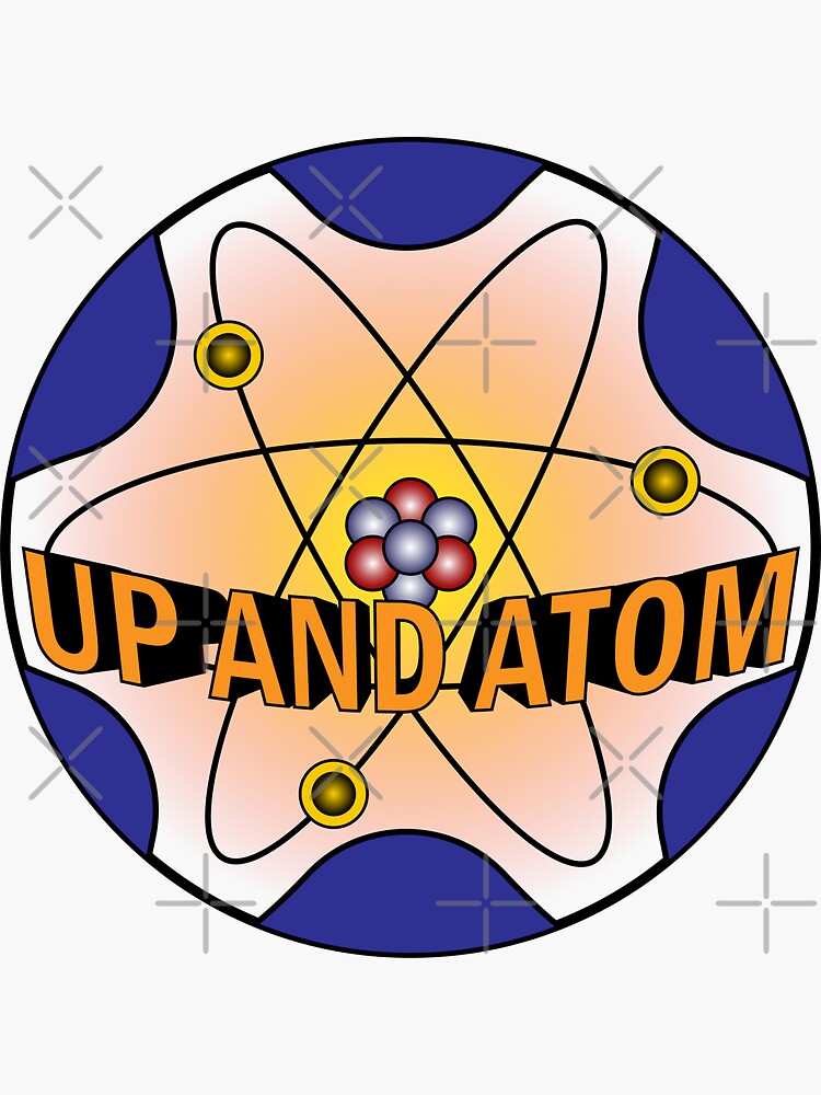"Up and Atom" Sticker for Sale by BestCreations | Redbubble