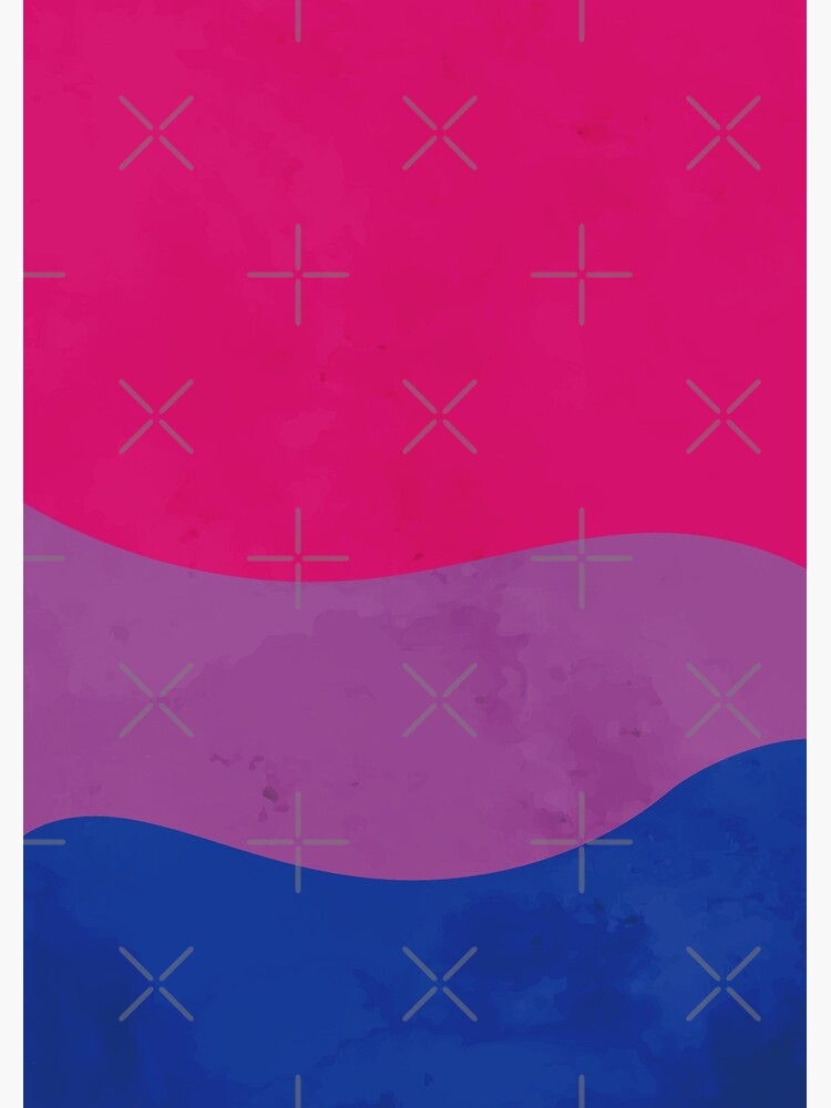 "Bisexual Pride Flag Gift, Bi identity pride flag , Abstract Minimalism ...