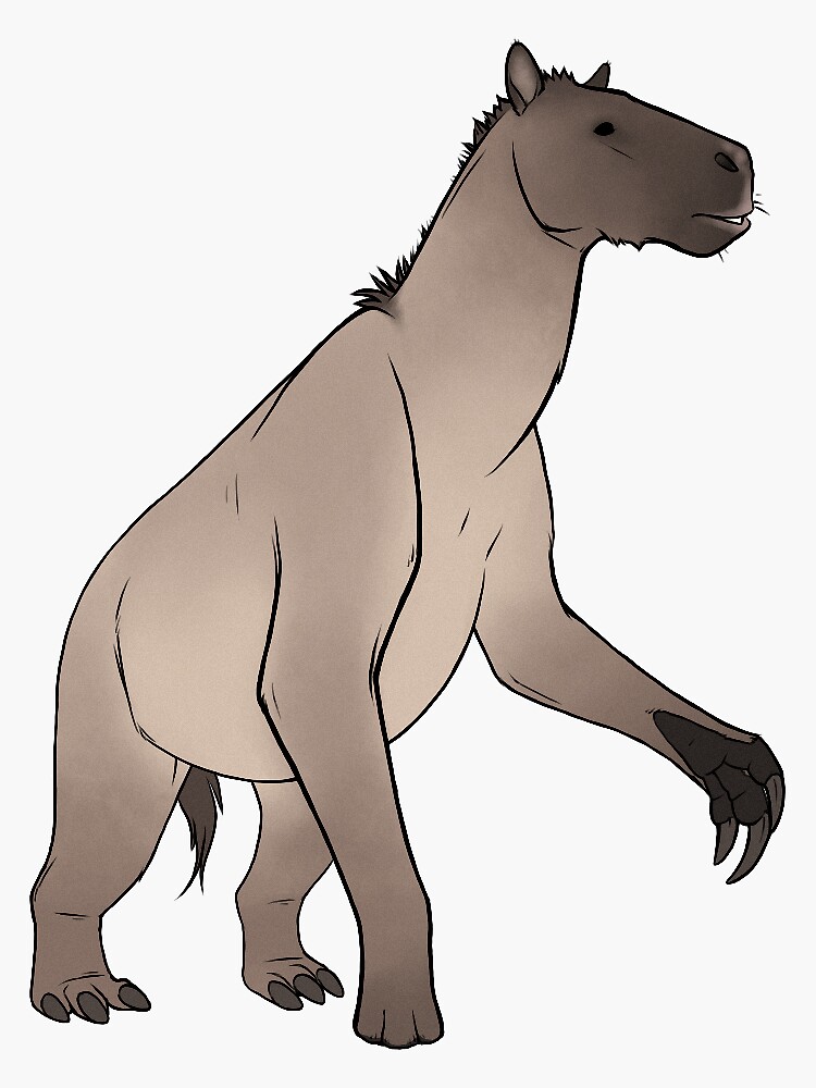 "Mammal - Chalicotherium" Sticker for Sale by SaritaWolff | Redbubble
