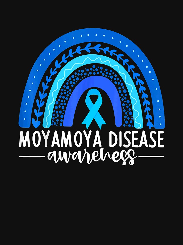 "Moyamoya Awareness Blue Rainbow Boho Moyamoya Disease" T-shirt for ...