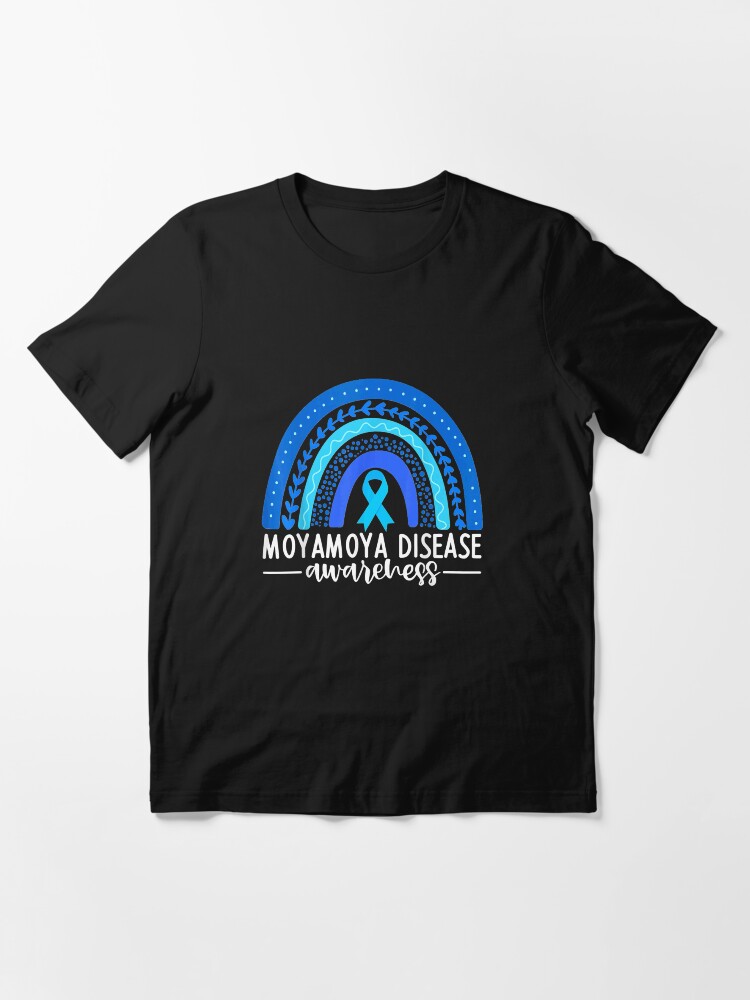 "Moyamoya Awareness Blue Rainbow Boho Moyamoya Disease" T-shirt for ...