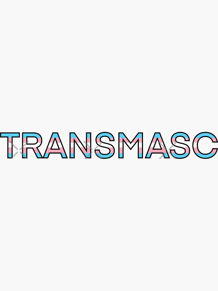 "Trans Masc" Sticker for Sale by artwork-of-krb | Redbubble