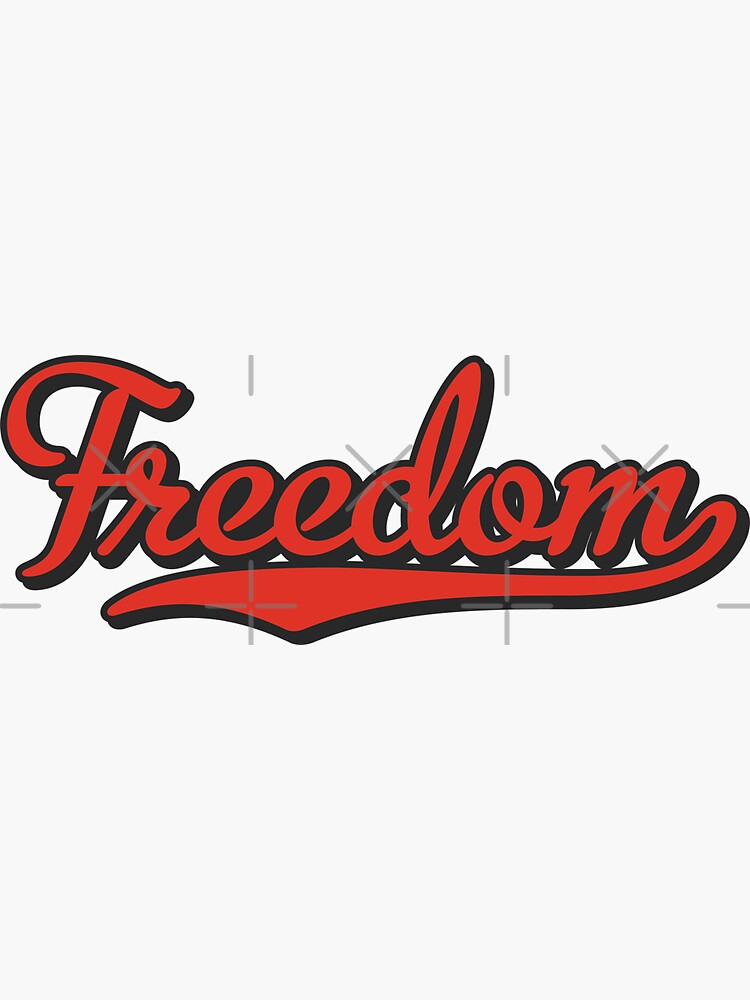 "Freedom | Cool Motorcycle Sticker" Sticker for Sale by thesmokeydogs ...