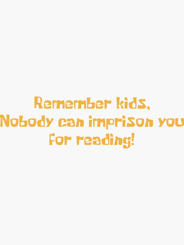 "Spongebob Quote" Sticker for Sale by 2e42e42e4 | Redbubble