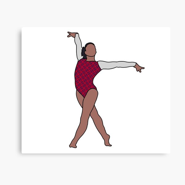 "Jordan Chiles Gymnastics Drawing" Canvas Print by GrellenDraws | Redbubble