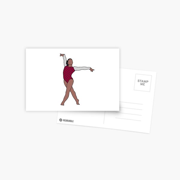"Jordan Chiles Gymnastics Drawing" Postcard by GrellenDraws | Redbubble