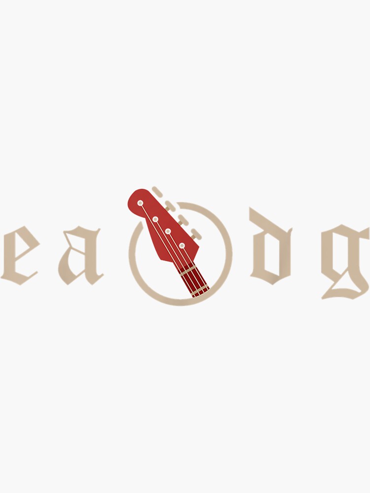 Eadg Bass Guitarist Vintage Bass Guitar Player Bassist Sticker For Sale By Veresjanos Redbubble