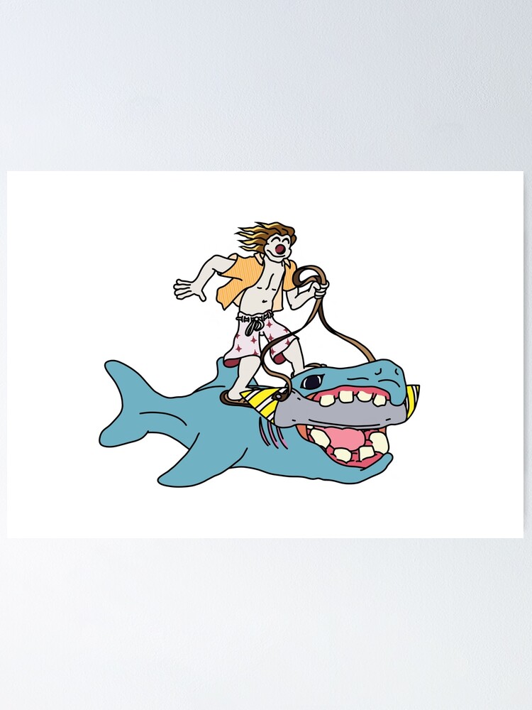 "Beachball der Surfer Clown, koloriert" Poster von Jon-Tom | Redbubble