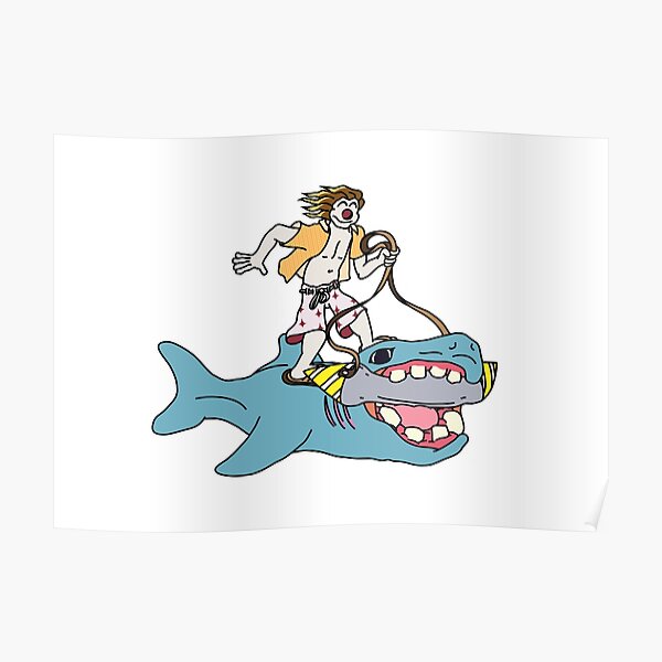 "Beachball der Surfer Clown, koloriert" Poster von Jon-Tom | Redbubble