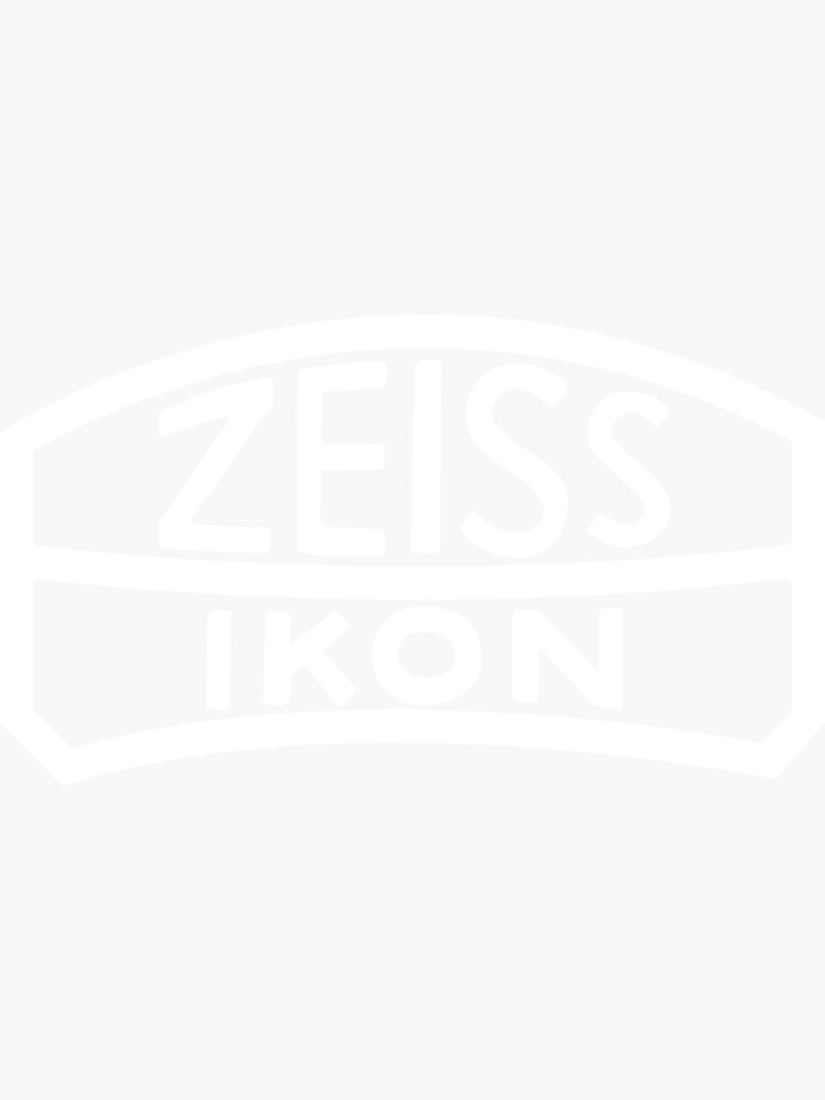 "Zeiss Ikon Logo - White" Sticker by 3zframes | Redbubble