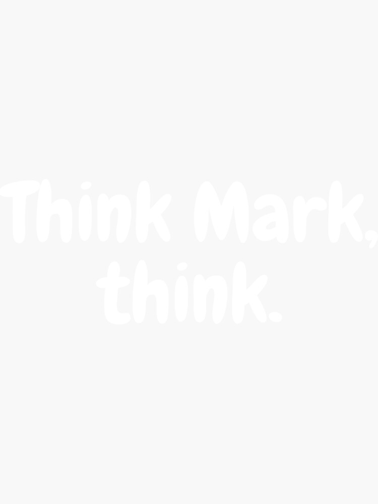 "Invincible, think mark think" Sticker by pierrottet | Redbubble