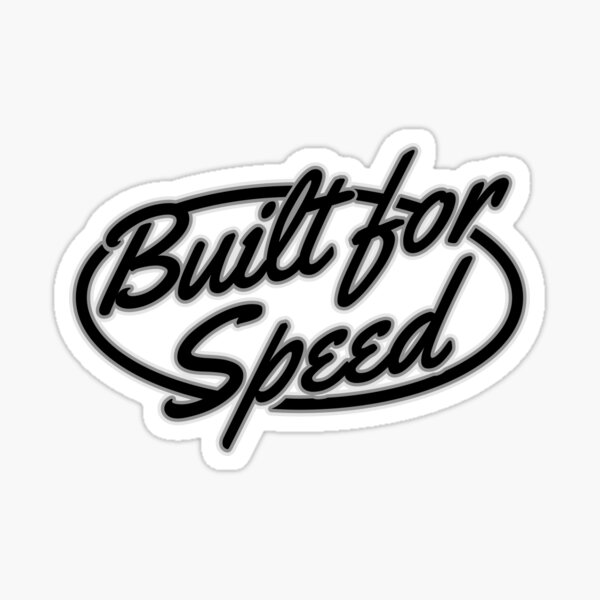 "Built For Speed - Cool Motorcycle Or Helmet Stickers And Bikers Gifts ...