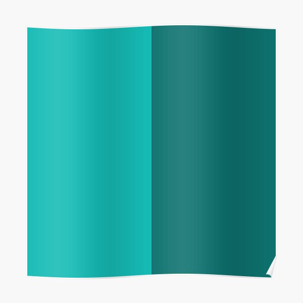 "Sea Green and Jade Green Solid Color" Poster by PabloPatterns | Redbubble