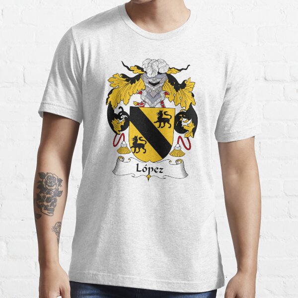 "Lopez Coat of Arms/Family Crest" T-shirt for Sale by carpediem6655 ...