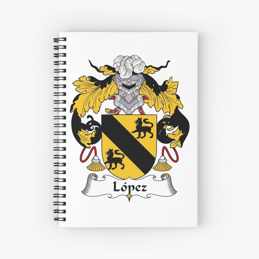 "Lopez Coat of Arms/Family Crest" Spiral Notebook for Sale by ...