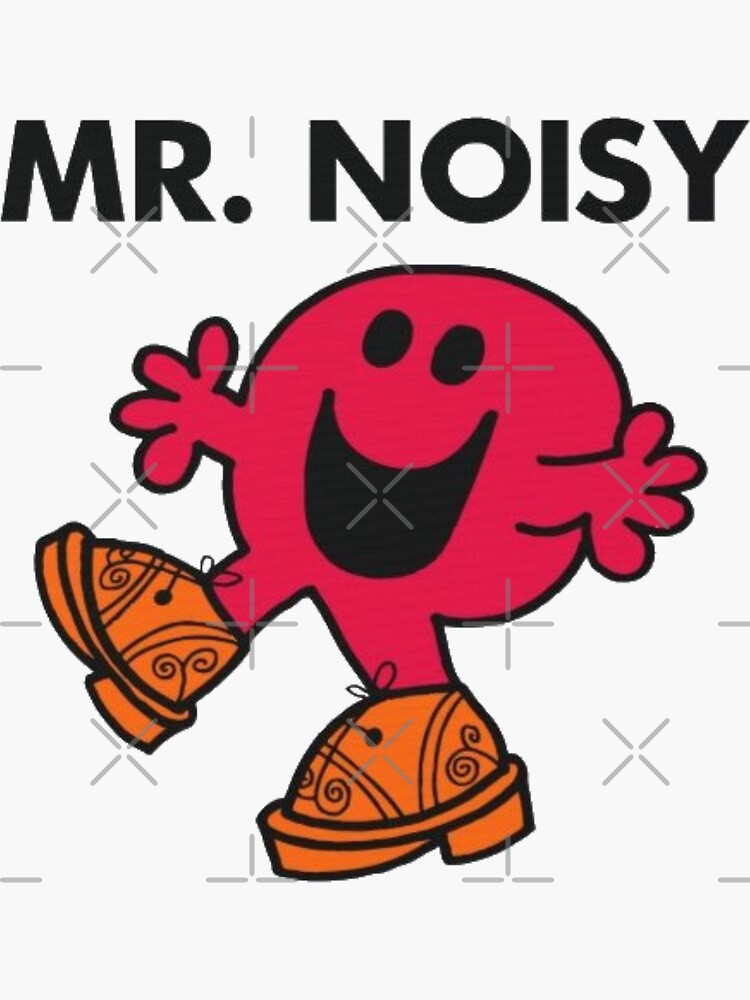 "Mr Noisy" Sticker for Sale by jeacam | Redbubble