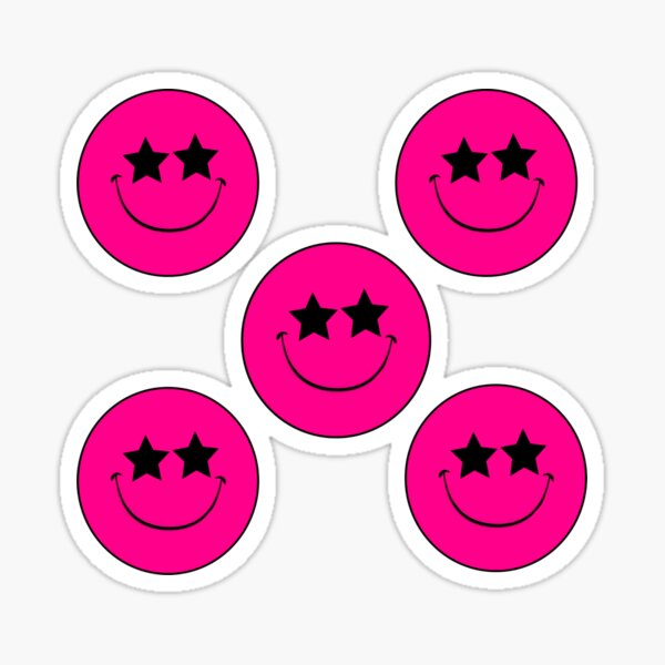 "Pink emoji pack 4. " Sticker for Sale by ChlorisDc | Redbubble
