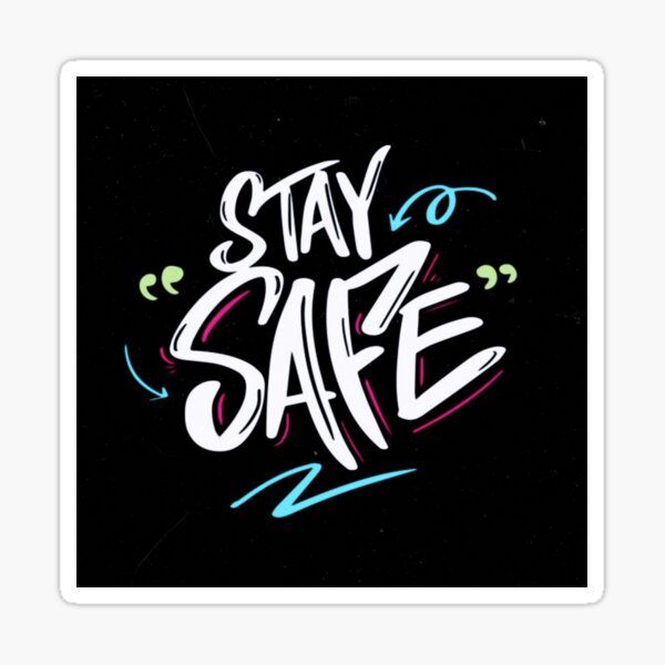 "Stay Safe" Sticker for Sale by Serbian-shop | Redbubble