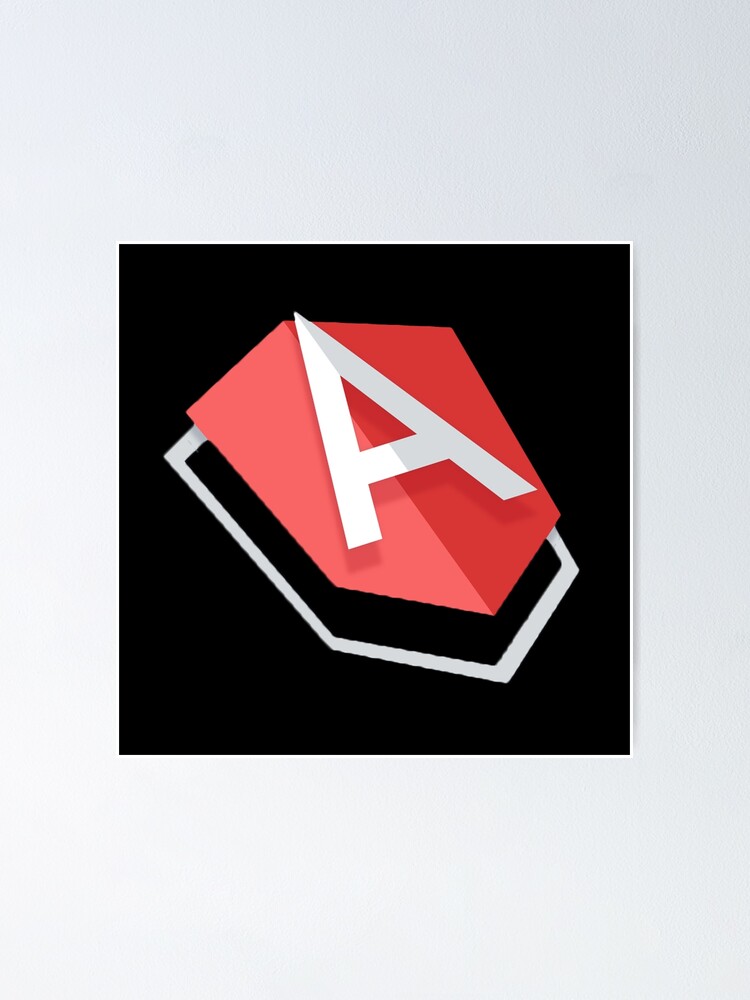 "Angular JS JavaScript Logo" Poster by tshirtsandme | Redbubble
