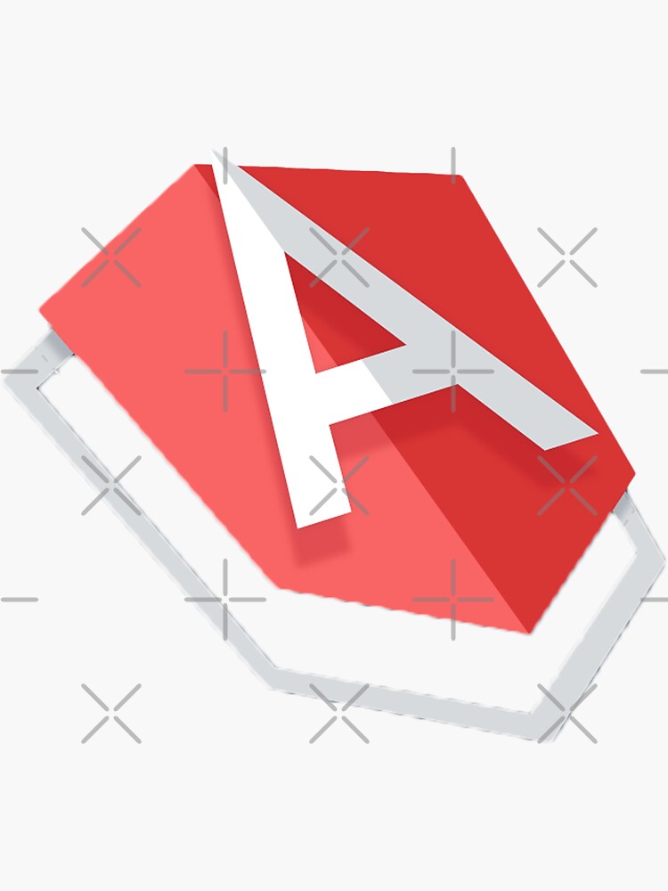 "Angular JS JavaScript Logo" Sticker for Sale by tshirtsandme | Redbubble