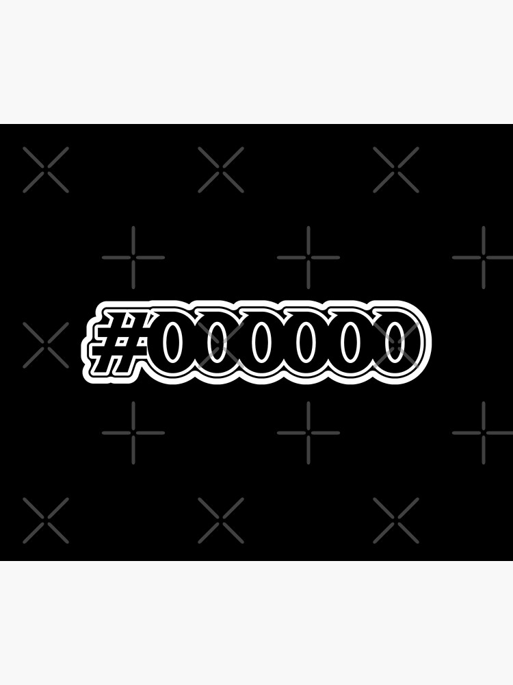 "Hexadecimal color code # 000000" Poster for Sale by 2Girls1Shirt ...