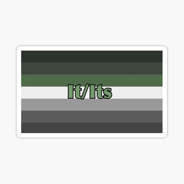"It/Its pronoun flag" Sticker for Sale by Ferallbrand | Redbubble