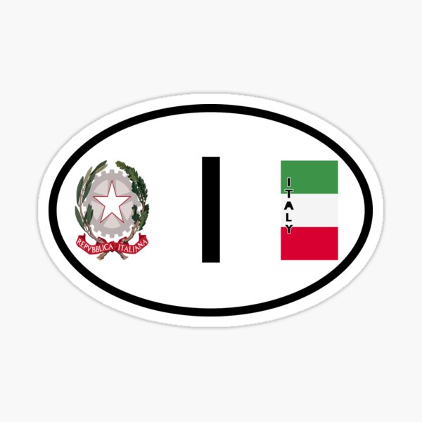 "Italy country code vehicle registration " Sticker for Sale by HAKVS ...