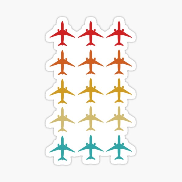 "Airplane pilot vintage aviator" Sticker for Sale by JoshuaRed | Redbubble