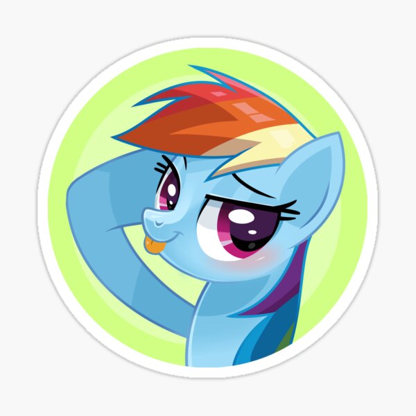 "Rainbow Dash" Sticker for Sale by Wickle | Redbubble