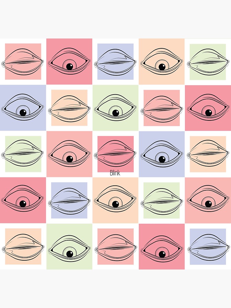 "BLINK" Sticker for Sale by WALMSART | Redbubble