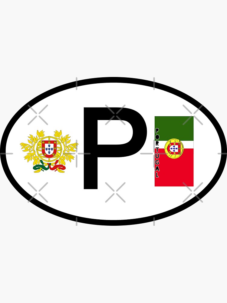 Portugal Country Code Vehicle Registration Sticker For Sale By HAKVS portugal-country-code-vehicle-registration-sticker-for-sale-by-hakvs